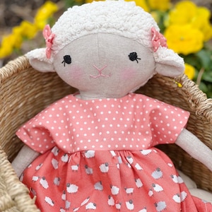 Lamb Sewing Pattern PDF Make a Cloth Lamb Doll / Stuffed Animal Toy and Clothes for Easter ...