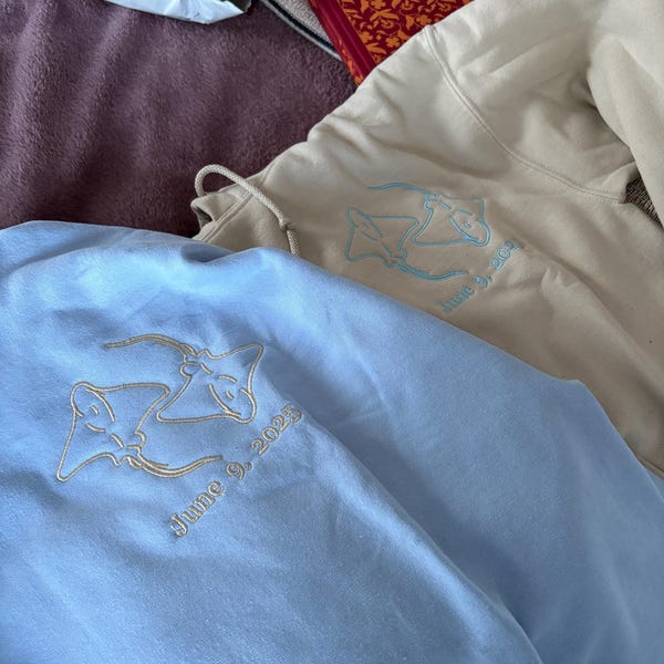 I Heart My Gf Bf Hoodie, Embroidered His and Her Sweaters, Custom ...