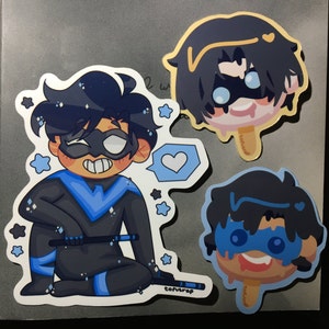 Nightwing 4 Sticker / 2 Double-sided Acrylic Charm - Etsy