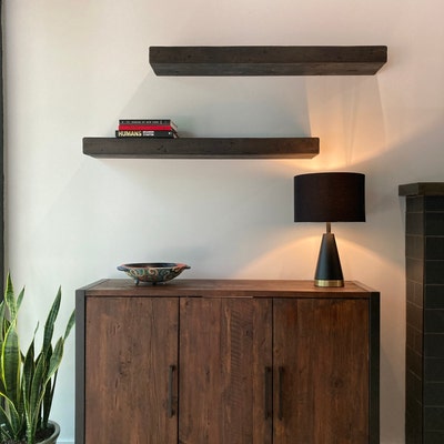Matte Distressed Floating Shelf - Etsy