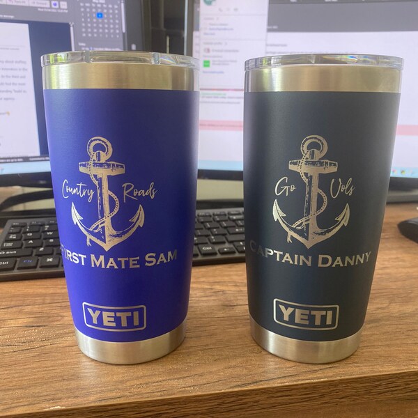 Engraved Yeti, Navigation Compass, Boating Gifts, Captain Tumbler, Boat ...