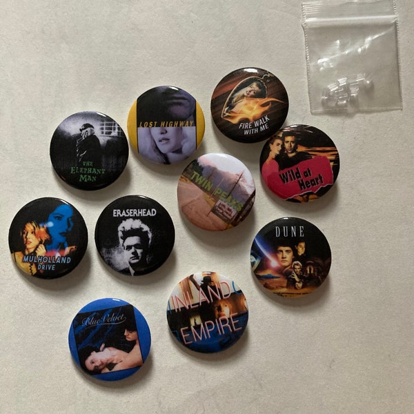 David Lynch Pin-back Buttons (1.25") ~ 10-pack - Etsy