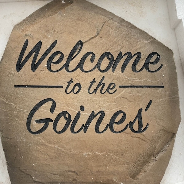 Welcome Name Stone - Custom Stone - Engraved Rock - Personalized ...