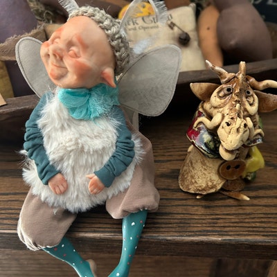 Magic Bug With Wings, Forest Creature Fairy Figurine, Fine Art Doll ...