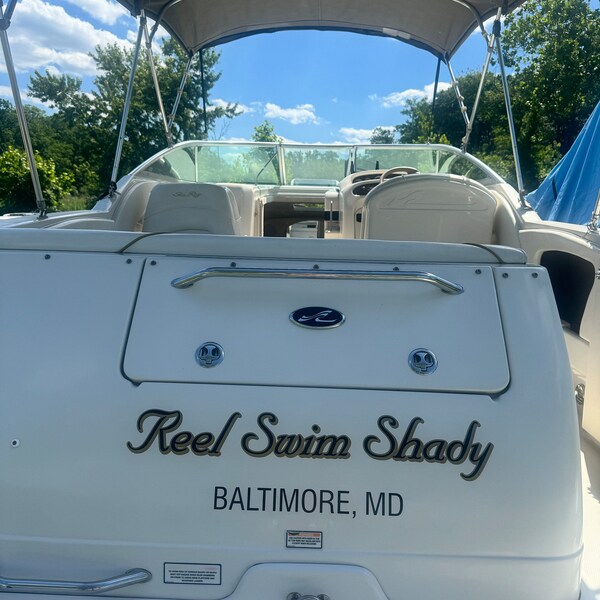 Boat Name Lettering - Boat Transom Decal - Boat Stickers - Boat Decals ...
