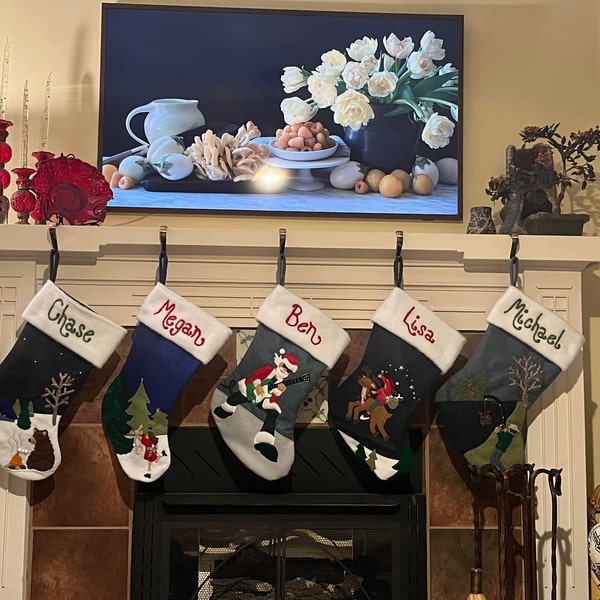Personalized Fisherman Fishing Christmas Stocking--"fishing for ...