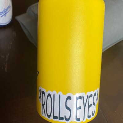 Rolls Eyes Sticker, Cute Sticker, Water Bottle Decal, MacBook Sticker ...