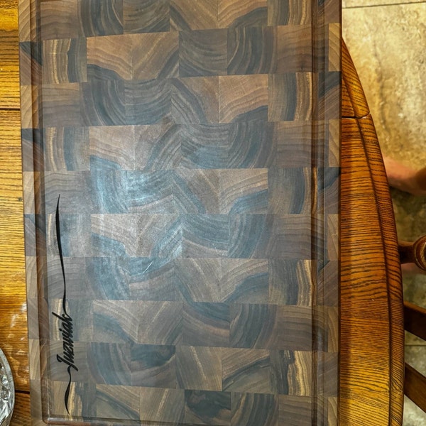 Personalised Maple End Grain Cutting Board, Custom Butcher Block ...