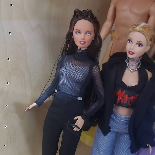 C021 Fishnet Doll Pantyhose Tights for 12 Fashion Dolls Poppy Parker ...