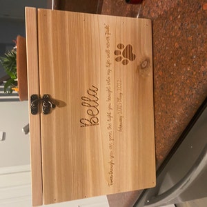Cat Keepsake Box Cat Memorial Pet Urn personalized Pet Urn - Etsy