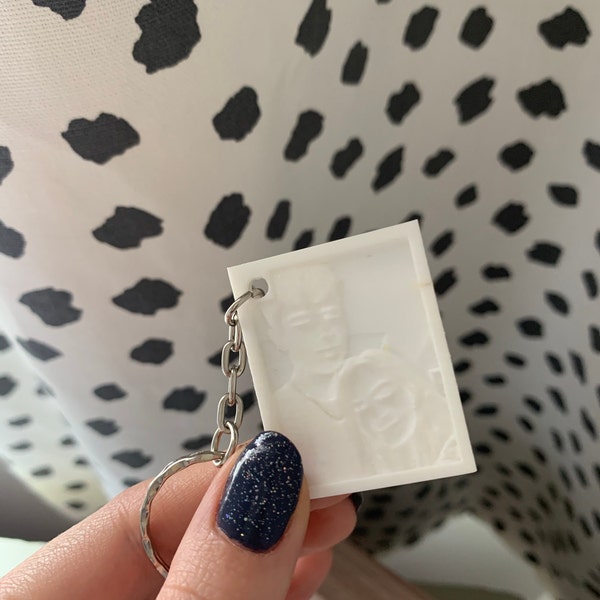 PERSONALISED LITHOPHANE KEYRING - 3D Printed Keyring - 3D Printed ...