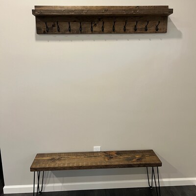 Coat Rack With Shelf the Ed Key Holder Entryway Organizer Towel Rack ...