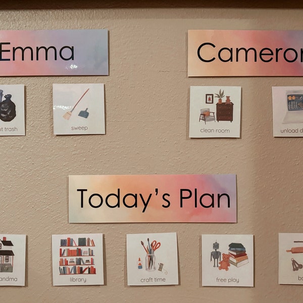 Editable Daily Rhythm Cards and Visual Schedule - Etsy