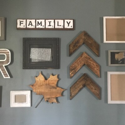 Rustic Maple Leaf Sign Reclaimed Wood Pallet Sign Rustic Home Decor ...