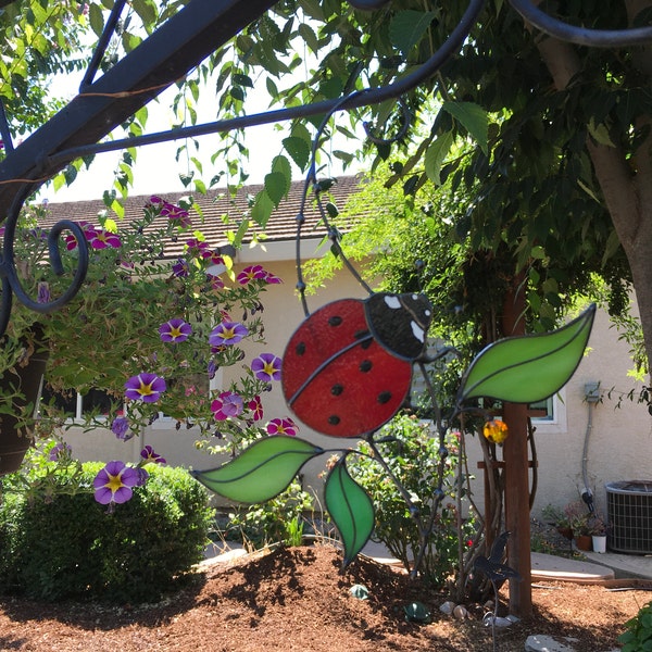 Ladybug Gifts Stained Glass Window Hangings New Mom Gift Custom Stained ...