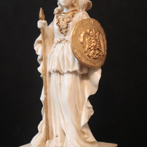 Vintage Athena Mini Statue Small Hand-painted Ancient Greek - Etsy