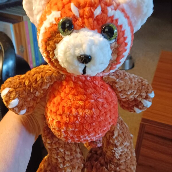 Crochet Red Panda Pattern - Amigurumi Red Panda Pattern – Panda Diy Toy ...