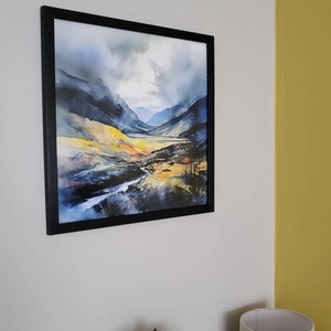 Cornwall Beach Abstract Landscape Seascape Print of the Cornish ...