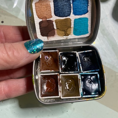 Renesans Intense Watercolor Paint Set of 8 15ml Tubes With Palette - Etsy