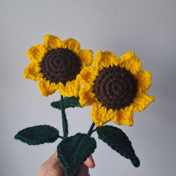 Sunflower in a Pot Crochet PATTERN, Crochet Sunflower Pattern PDF, Mini ...