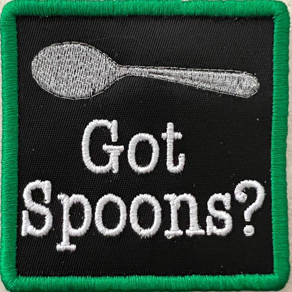 One (1) Patch, Got Spoons, Sew-on Patch, Customizable, Custom ...