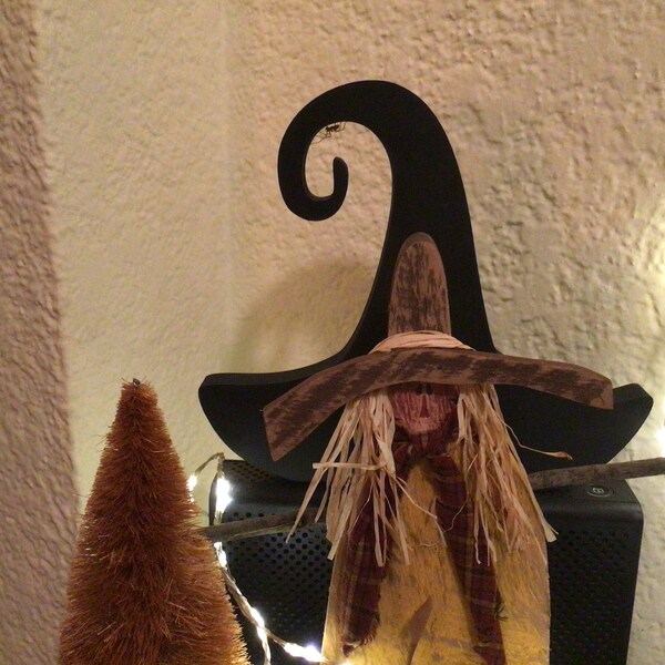 Halloween Witch Hat Cutout- DIY Wood Halloween Craft- Free Standing ...