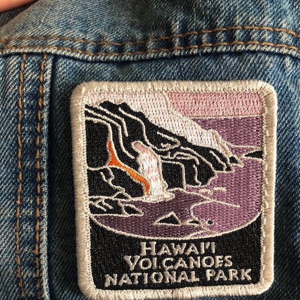 Hawaii Volcanoes National Park Patch - HI Badge, Kilauea, Mauna Loa 3 ...