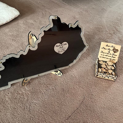 Kentucky Shape Wedding Guest Book Alternative Wedding Guest - Etsy