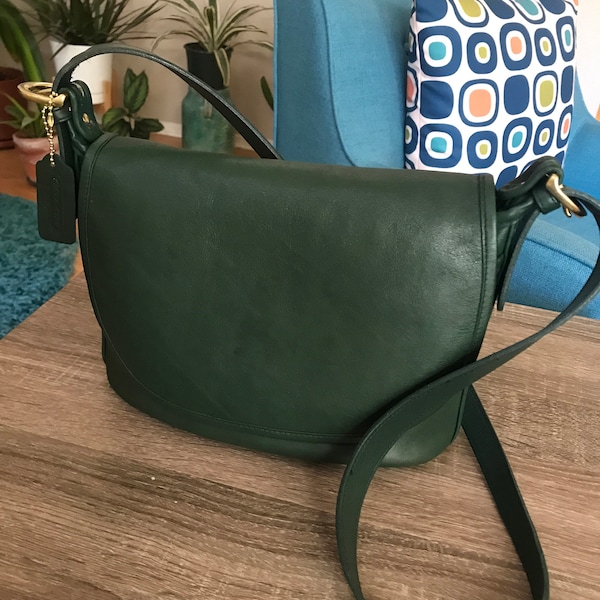 British Tan CHADWICK BOWLER Satchel Bag With Brass, Vintage Coach #9928 ...