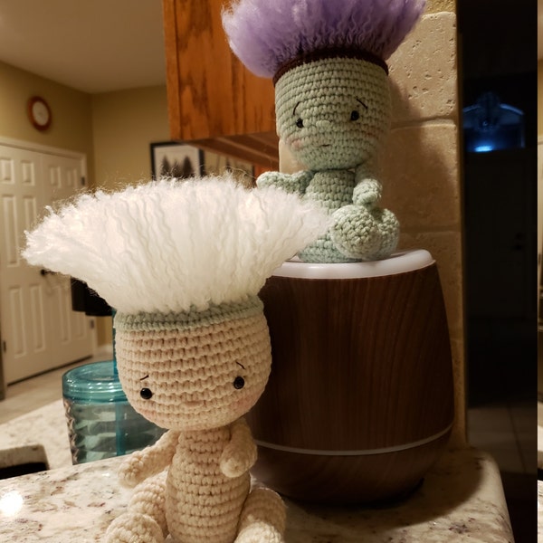 Amigurumi Baby Dandelion Crochet Pattern, Crochet Flower Doll, Fake ...