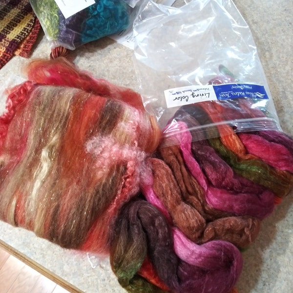 CRAB NEBULA - Luxury Art Batts to Spin and Felt, Felting Fiber ...