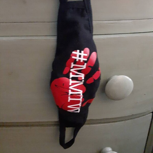 MMIW Missing and Murdered Indigenous Women Adult Face Mask RED ...