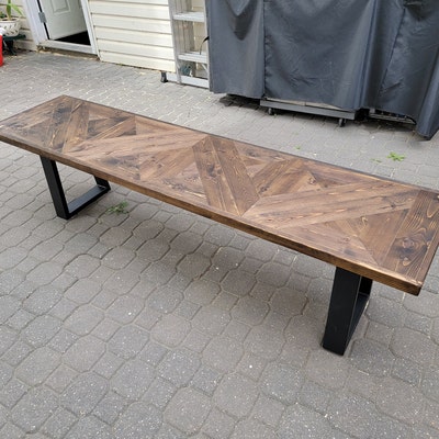 H 16 Inch Trapezoid Bench Legs 1 Pair SS200 - Etsy