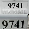 Custom Mailbox Numbers REFLECTIVE Vinyl Decals Stickers House SET OF 2 ...