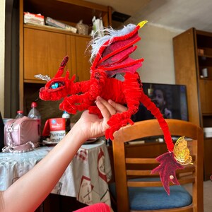 Pipe Cleaner Dragon DIY Kit & Tutorial, Chenille Stem, Dragon Doll ...