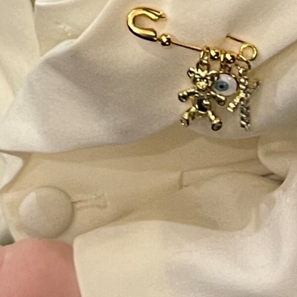 Personalized Gold Baby Pin | Baby Brooch | Baptism Pin | Stroller Pin ...