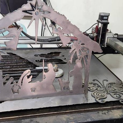 Christmas Nativity Scene DXF SVG Files Plasma Laser Water Jet - Etsy