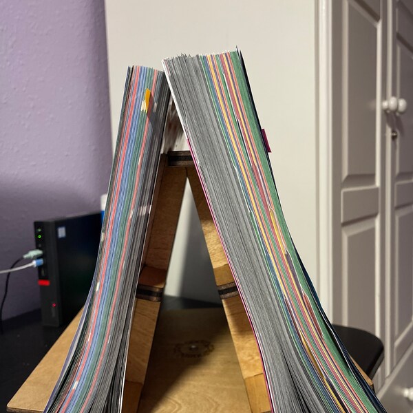 2-sided Medical Coding Rotating Book Carousel Stand Wood Cooking ...