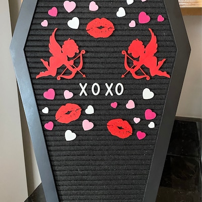 Pink Hearts for Letterboards and Feltboards - Etsy