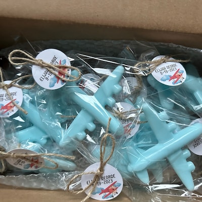 Airplane Soap Favors Plane Pilot Party Decorations, Kids Birthday Girl ...