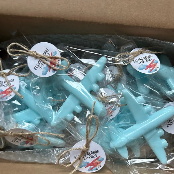 Airplane Soap Favors - Plane Pilot Party Decorations, Kids Birthday ...