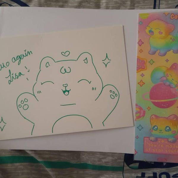 Gummy Pets Sticky Notes ~ Gummy Bear Candy Theme Stationery ~ Cat Face ...