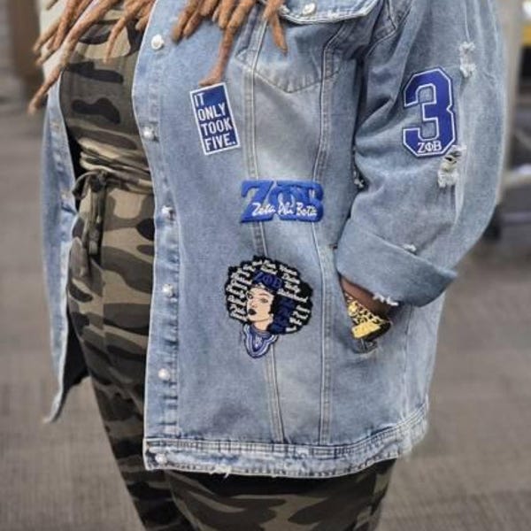 Zeta Phi Beta Number Patch - Etsy