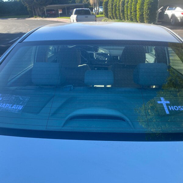 Hospital Chaplain Decal With Latin Cross - Etsy