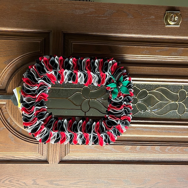 The Ohio State University Block O Wreath Alternating Grey With Scarlet ...