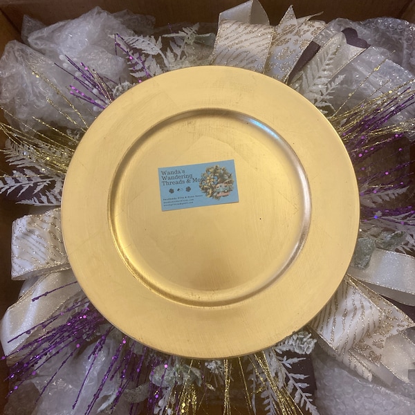 Elegant Pink Santa Wreath for Your Front Door, Gold and Pink Christmas ...