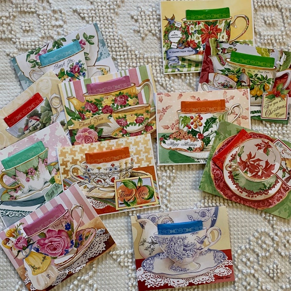 Set of Six Tea Party Invitations With FREE Sticker Sheet - Etsy