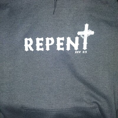 Revelation Repent Hoodie Sweat, Christian Hoodie , Hoodie Bible ...