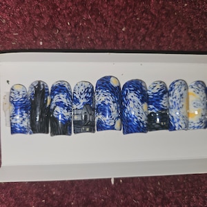 Terrifier Art the Clown Press on Nails (hand Painted and Reusable) - Etsy