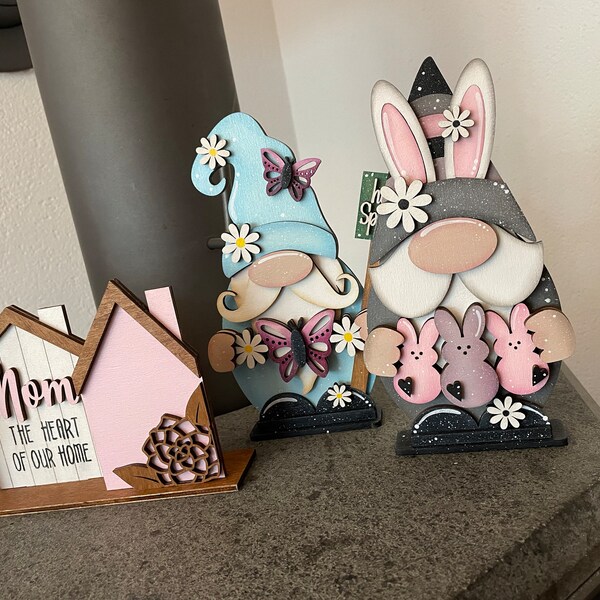 Spring Butterfly Gnome SVG File | Laser Cut File | Glowforge | Standing ...